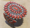 ALICE QUAM CLUSTER CORAL ZUNI JEWELRY COLLECTION CONCHO BELT BRACELET ...