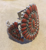 ALICE QUAM CLUSTER CORAL ZUNI JEWELRY COLLECTION CONCHO BELT BRACELET ...