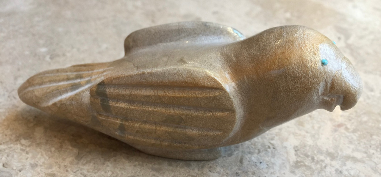 ZUNI BIRD CROW EAGLE HAWK PARROT RAVEN FETISH - Mudhead Gallery