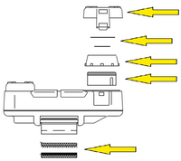Clemco CMS-3, In-Helmet, Carbon Monoxide Monitor Only, 3 Volt
