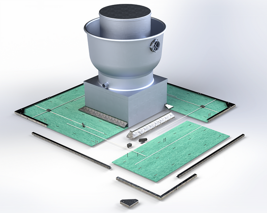 DRIPLOC RT 360 Grease Containment System 24" - Vent Fab