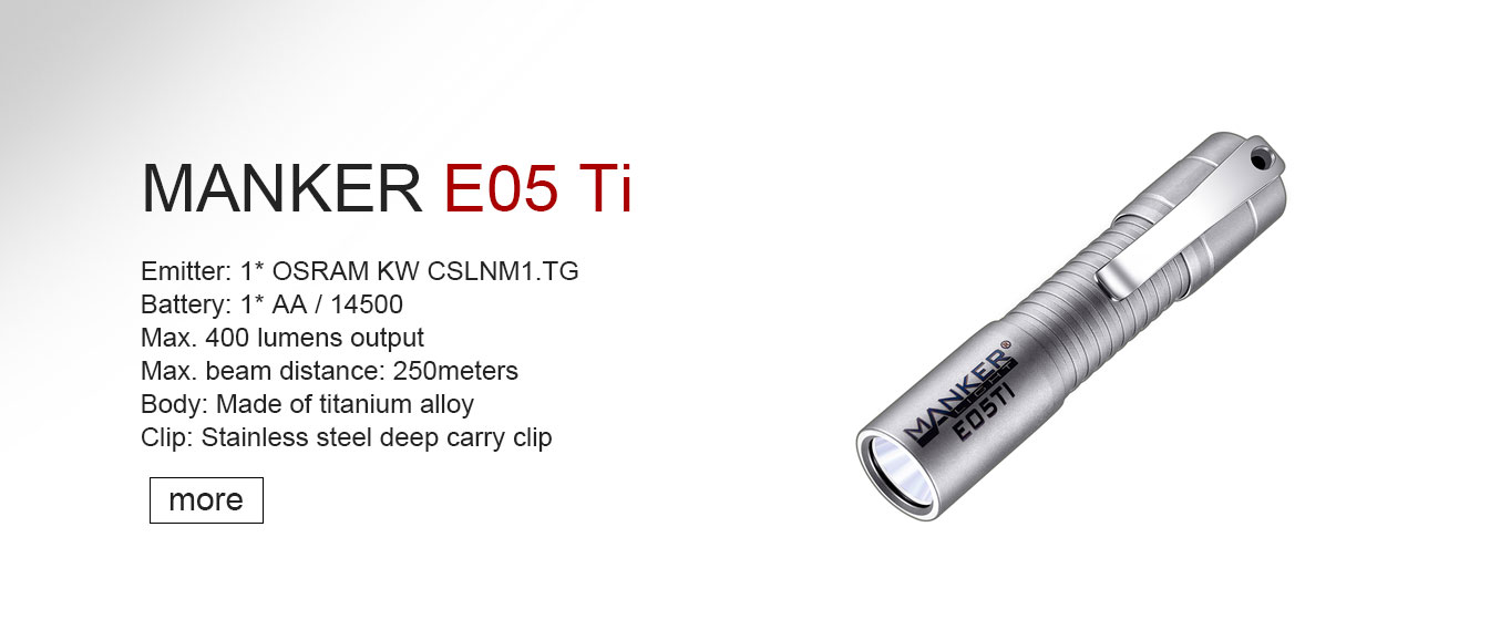 Mankerlight LED Flashlight - Official Site