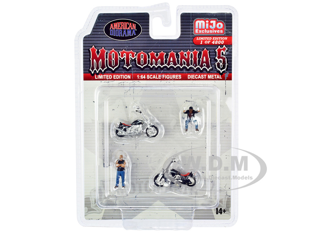Motomania 5 4 piece Diecast Set 2 Figures and 2 Motorcycles Limited ... Motomania 5 4 piece Diecast Set 2 Figures and 2 Motorcycles Limited ...