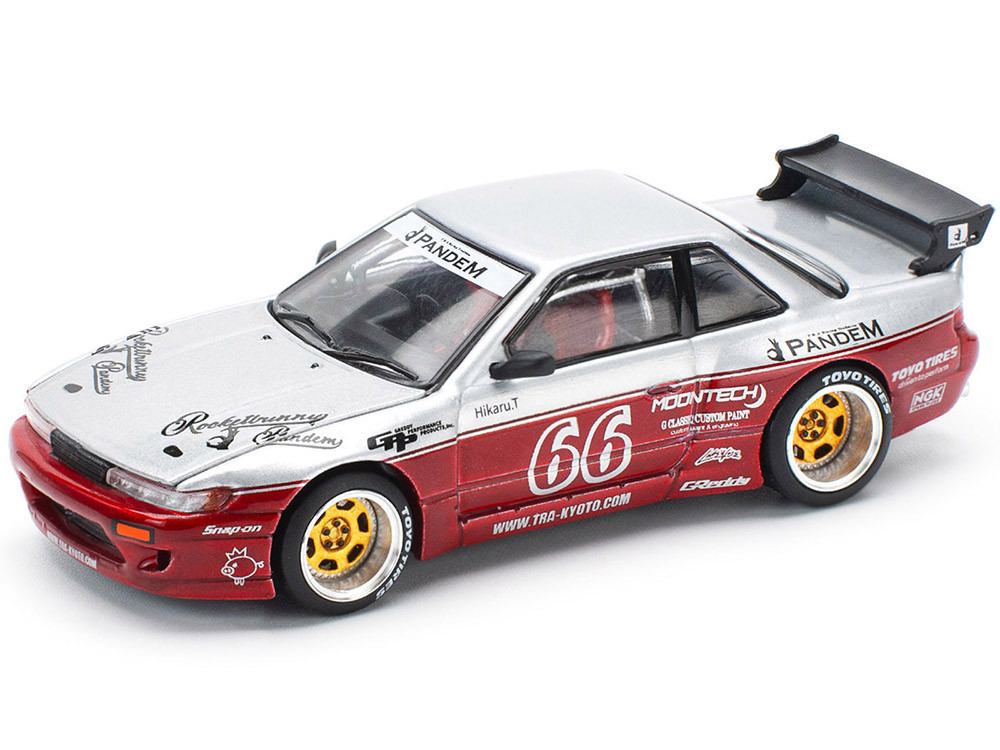 Nissan Pandem S13 RHD (Right Hand Drive) #66 "Moontech" Silver and Red ...