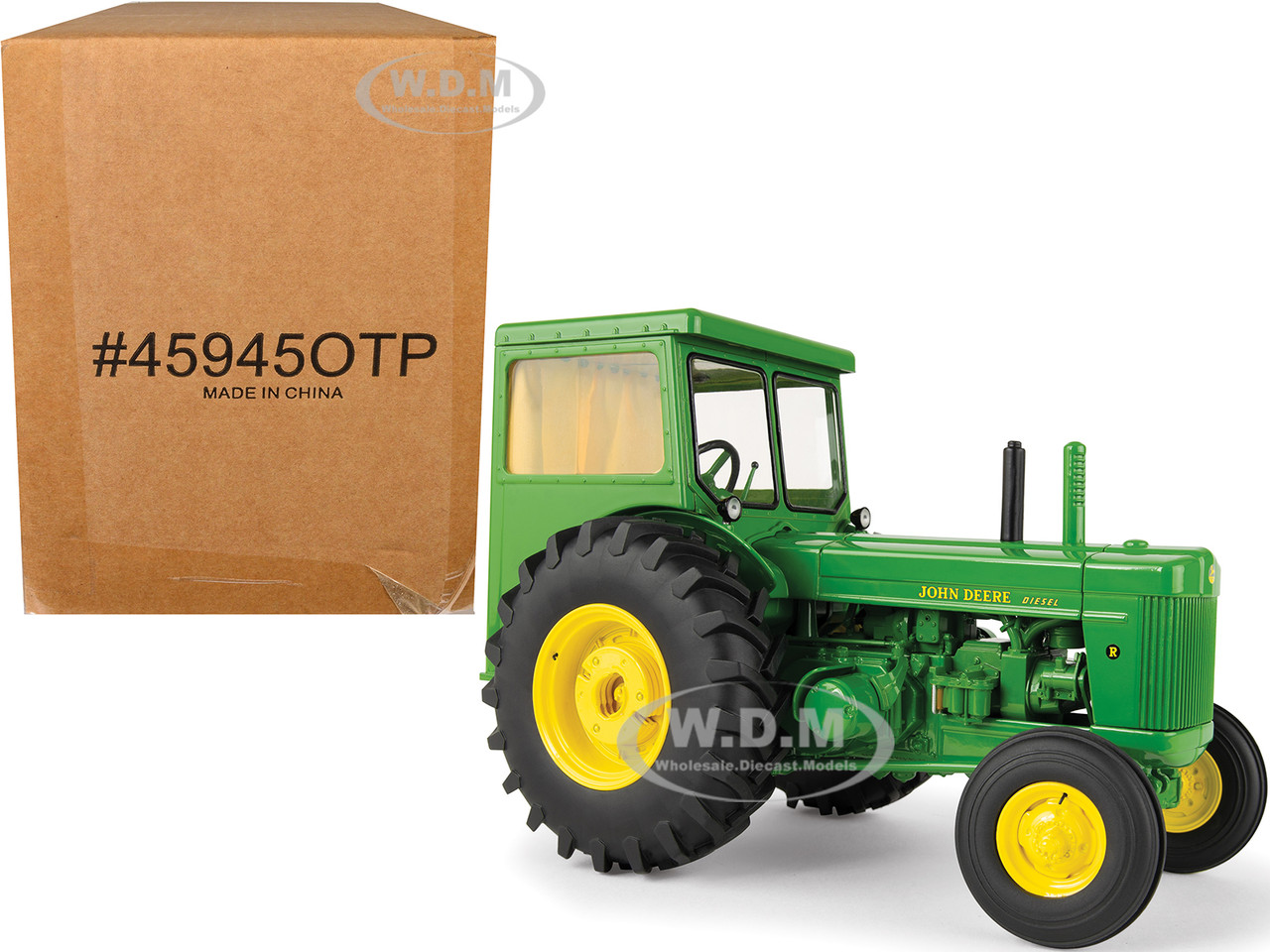 John Deere Model R Tractor with Cab Green 1/16 Diecast Model by ERTL TOMY