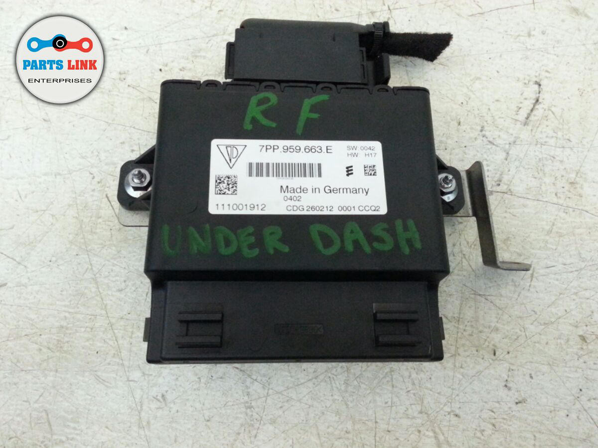 2012 PORSCHE CAYENNE 958 VOLTAGE CONVERTER MODULE CONTROL UNIT COMPUTER ECM