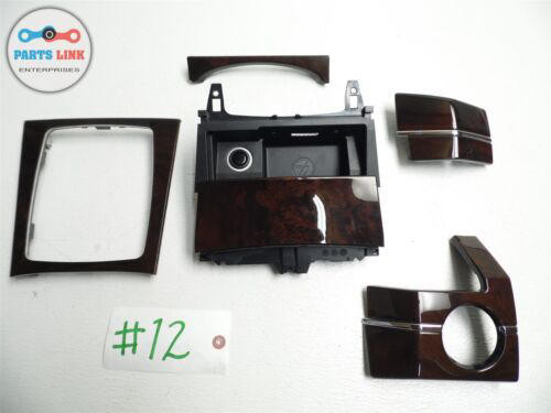 10-12 MERCEDES GLK350 X204 FRONT DASH CONSOLE TRIM BEZEL WOOD ASH TRAY SET