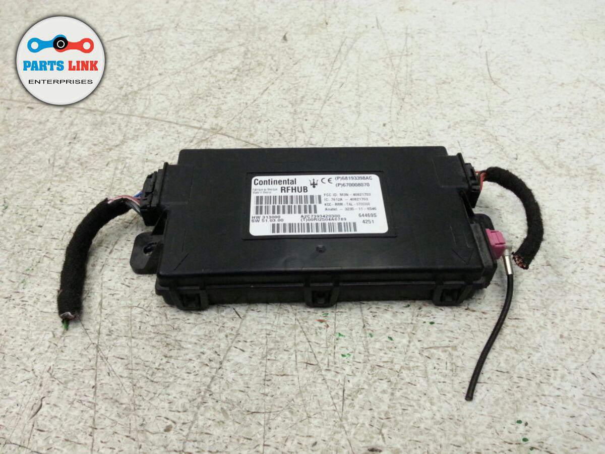 14-17 MASERATI QUATTROPORTE KEYLESS ENTRY REMOTE PASSIVE START MODULE ...