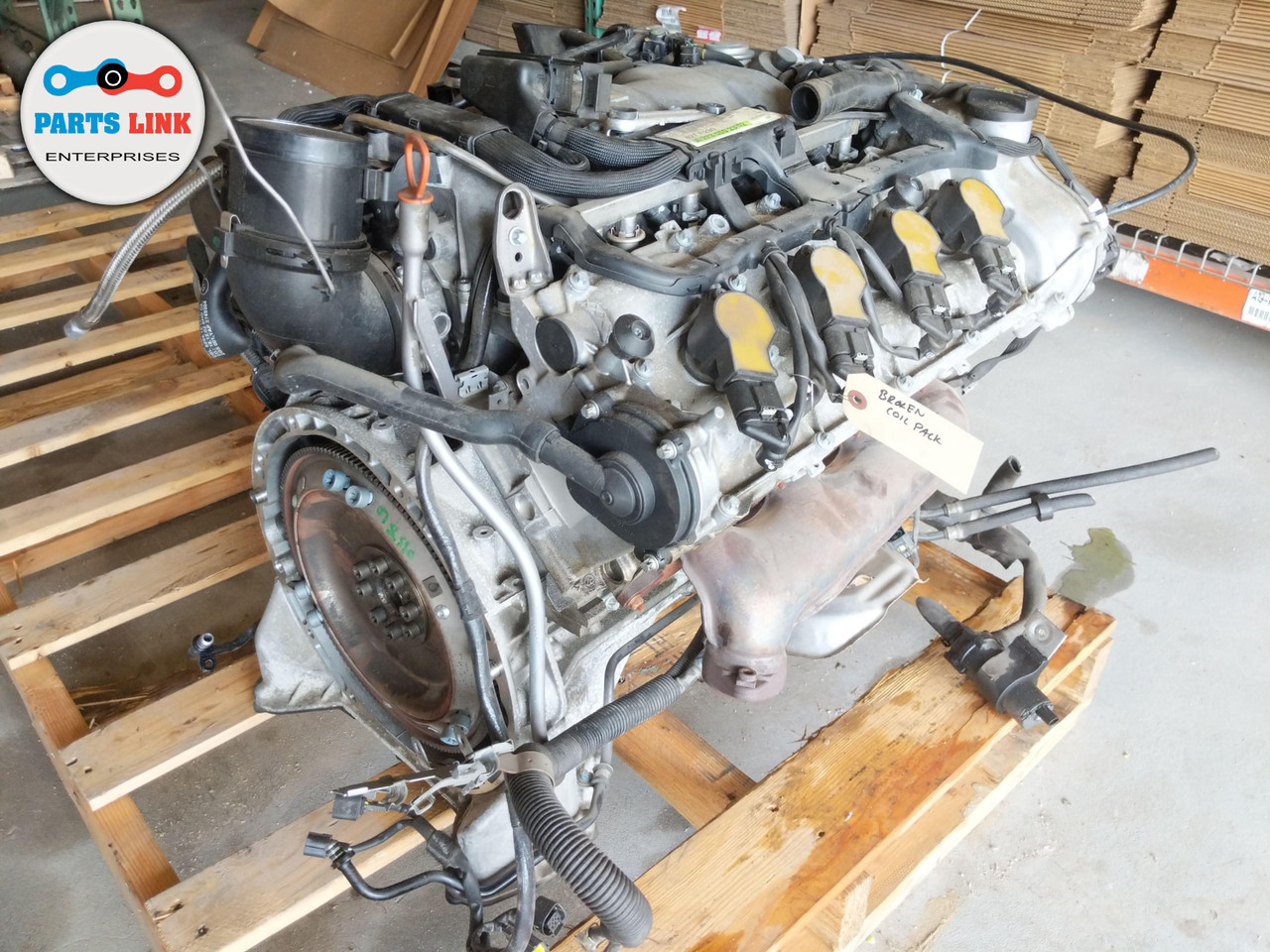 2007-2008 MERCEDES SL550 R230 5.5L V8 RWD ENGINE MOTOR 63K MILES M273 ...