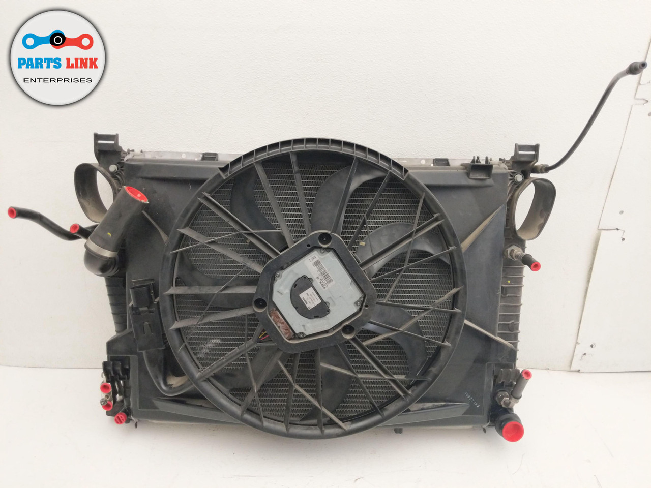 03-08 MERCEDES SL550 R230 RADIATOR CONDENSER FAN COOLER MOTOR PACK 5.5 ...