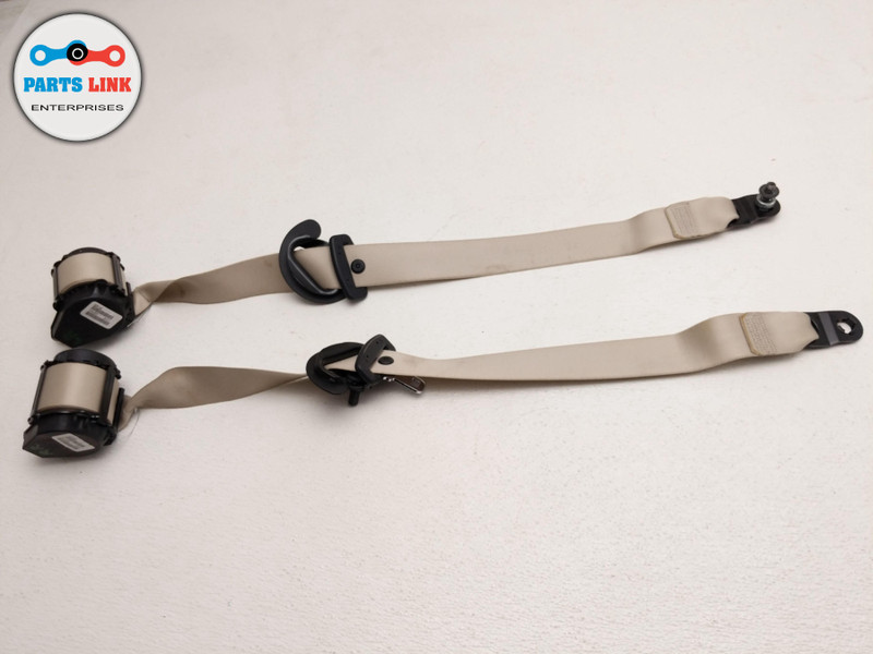 2014-2018 BMW X5 F15 REAR LEFT & RIGHT SEAT BELT RETRACTOR SET BEIGE OEM