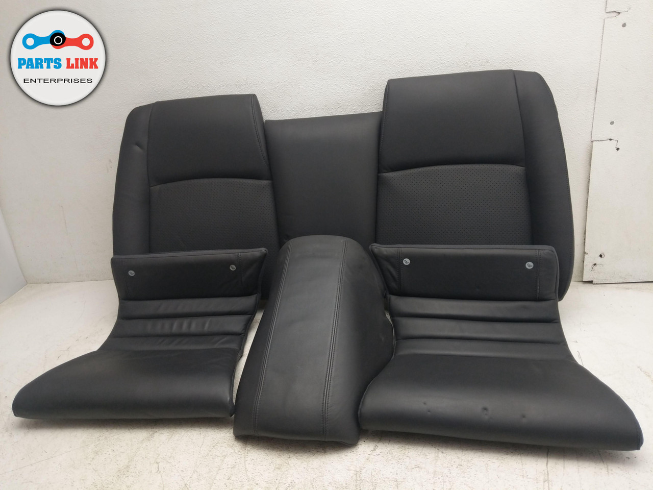 2007-2015 JAGUAR XKR X150 COUPE REAR SECOND ROW SEAT LEATHER BLACK SET ...