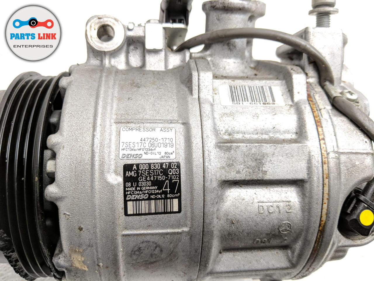 2017-2018 MERCEDES C63 AMG W205 4.0L V8 AC AIR CONDITIONER COMPRESSOR ...