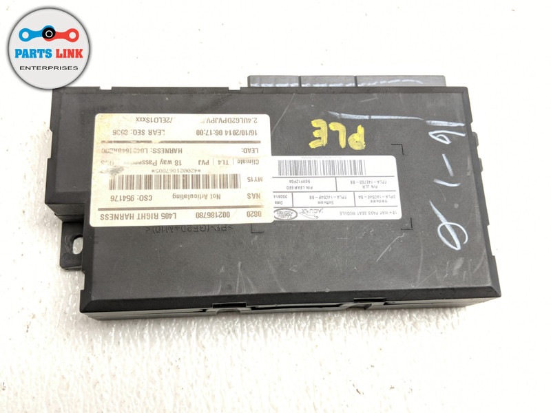 2014-2015 RANGE ROVER L405 FRONT RIGHT PASSENGER POWER SEAT CONTROL ...