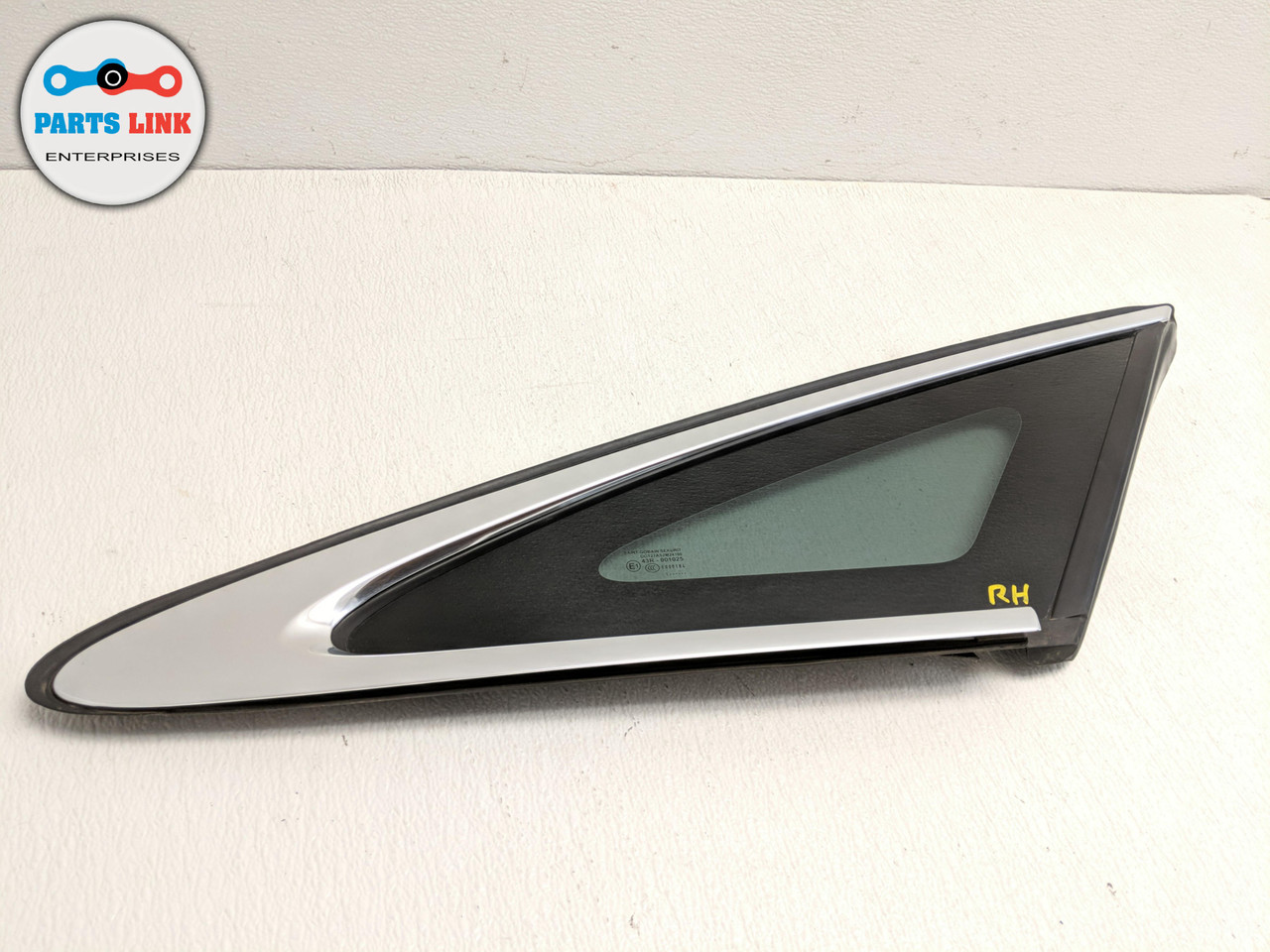 2010-2015 JAGUAR XJ X351 REAR RIGHT QUARTER PANEL GLASS WINDOW MOLDING ...
