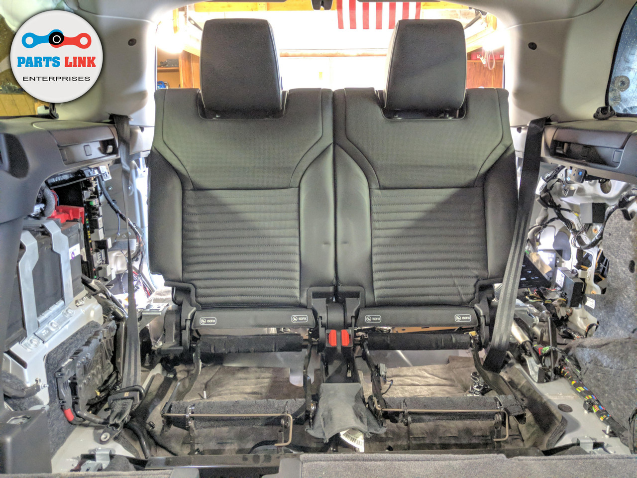 2017-20 LAND ROVER DISCOVERY 5 REAR SEAT BACK HEAD REST PAD FRAME THIRD ...