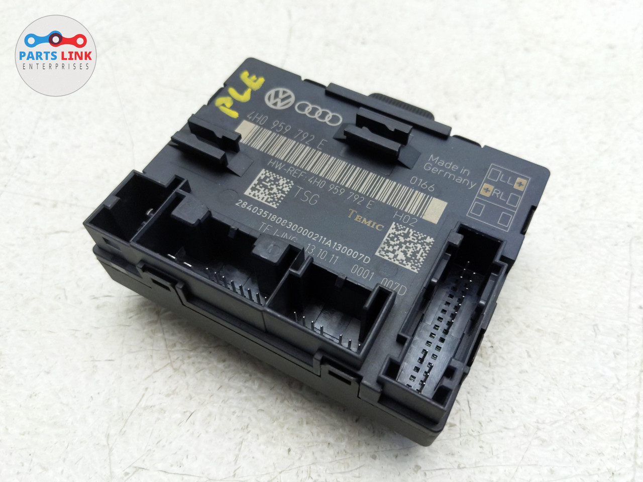 2011-2012 AUDI A8L D4 FRONT RIGHT PASSENGER DOOR CONTROL MODULE UNIT ...
