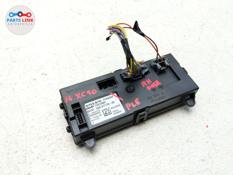 2016-2020 VOLVO XC90 RIGHT DASH AC AIR HEATER BLOWER CONTROL MODULE ...
