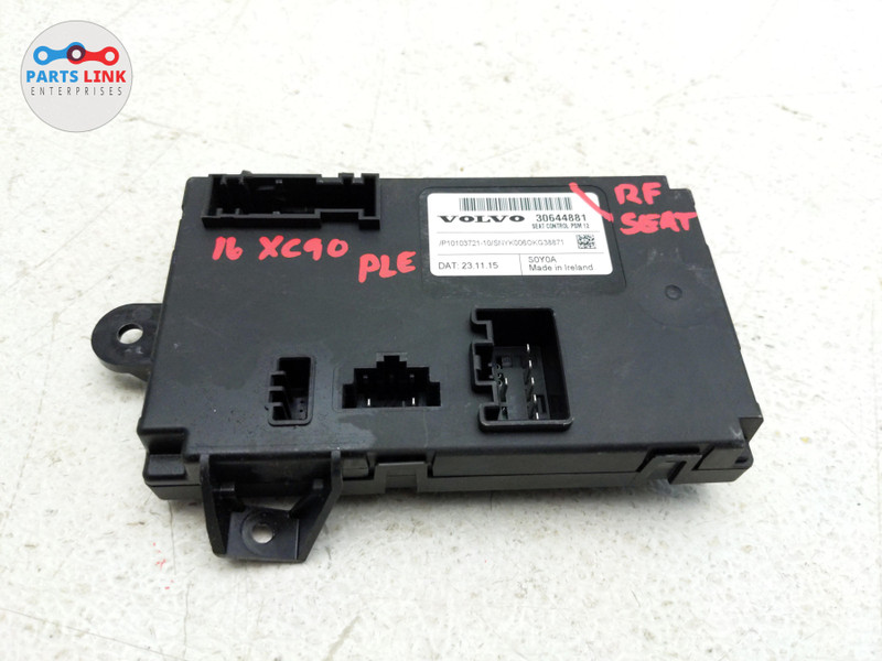 2016-2020 VOLVO XC90 FRONT RIGHT PASSENGER POWER SEAT CONTROL MODULE ...