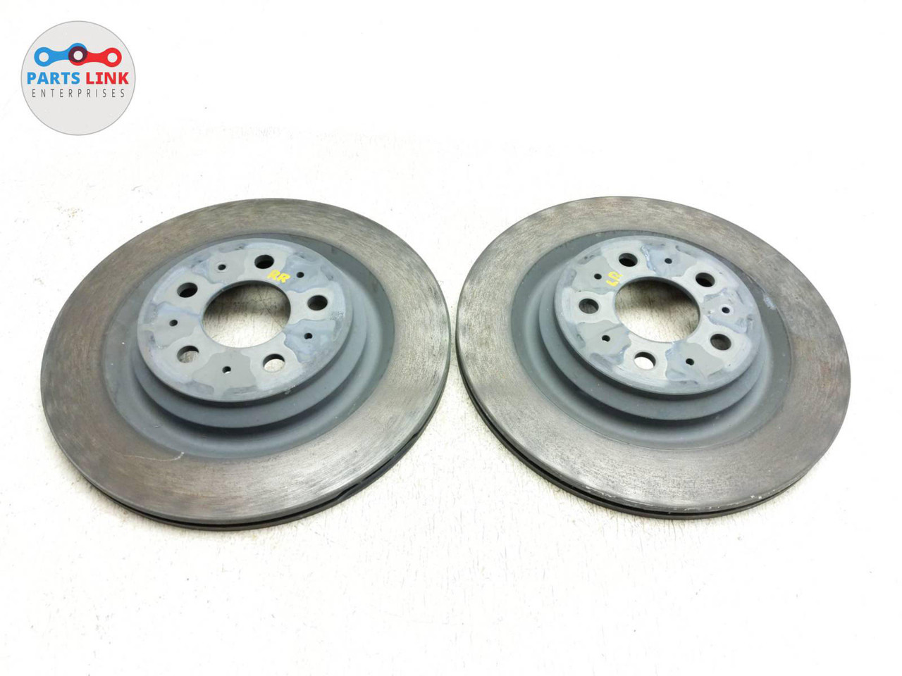 2017-20 TESLA MODEL 3 REAR RIGHT LEFT BRAKE DISC ROTOR PLAIN VENTED SET ...