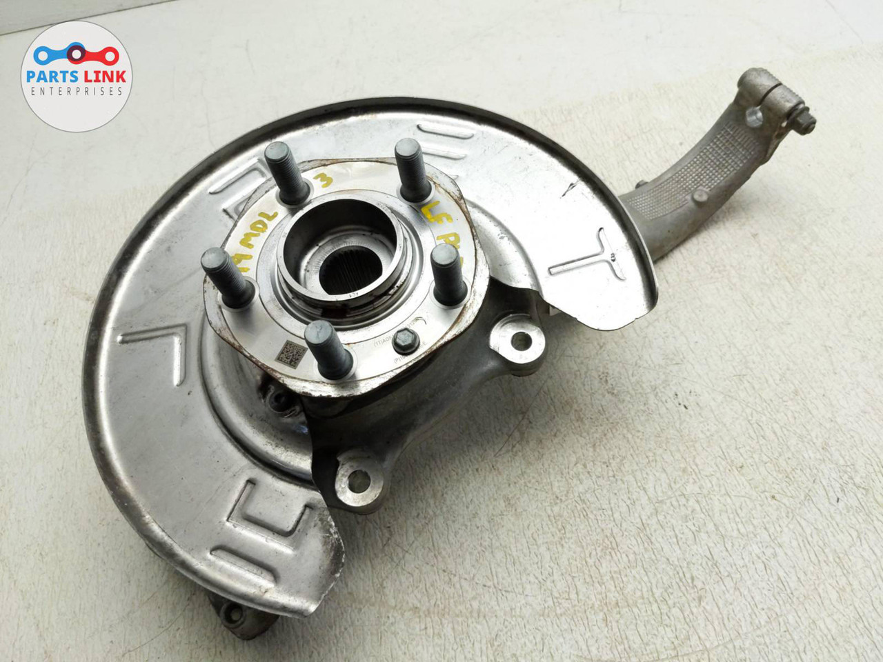 2017-2020 TESLA MODEL 3 AWD FRONT LEFT DRIVER SPINDLE KNUCKLE WHEEL HUB ...