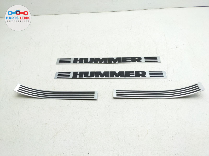 2005-2009 HUMMER H2 FRONT REAR DOOR SILL SCUFF STEP PLATES TRIM COVER ...