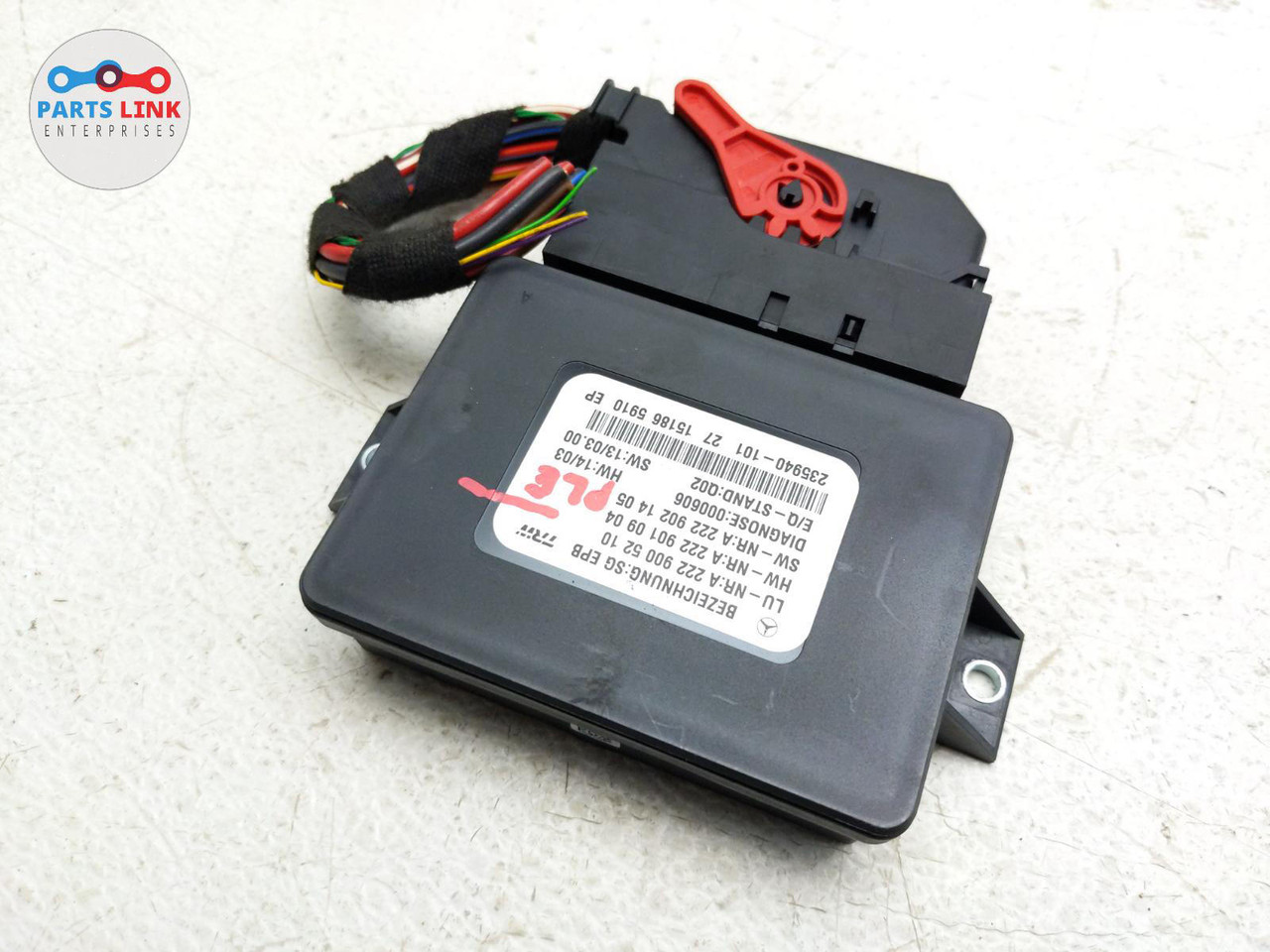 2015-2016 MERCEDES C63 S AMG W205 REAR TRUNK PARKING BRAKE CONTROL ...