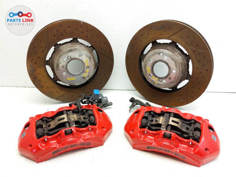 2015-2020 MERCEDES C63 S AMG W205 FRONT BRAKE CALIPER DISC ROTOR BREMBO ...