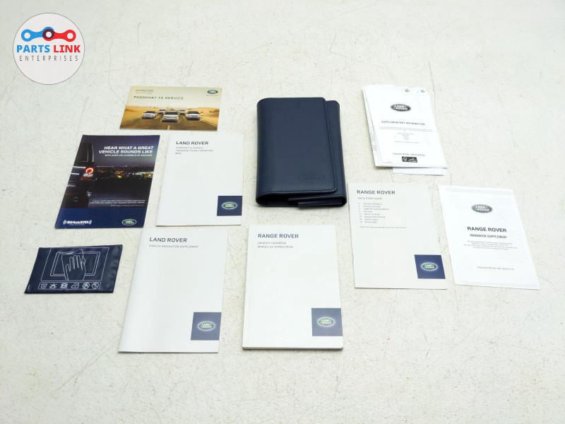 13 2013 RANGE ROVER L405 OWNERS MANUAL HAND BOOK GUIDE CASE SERVICE ...