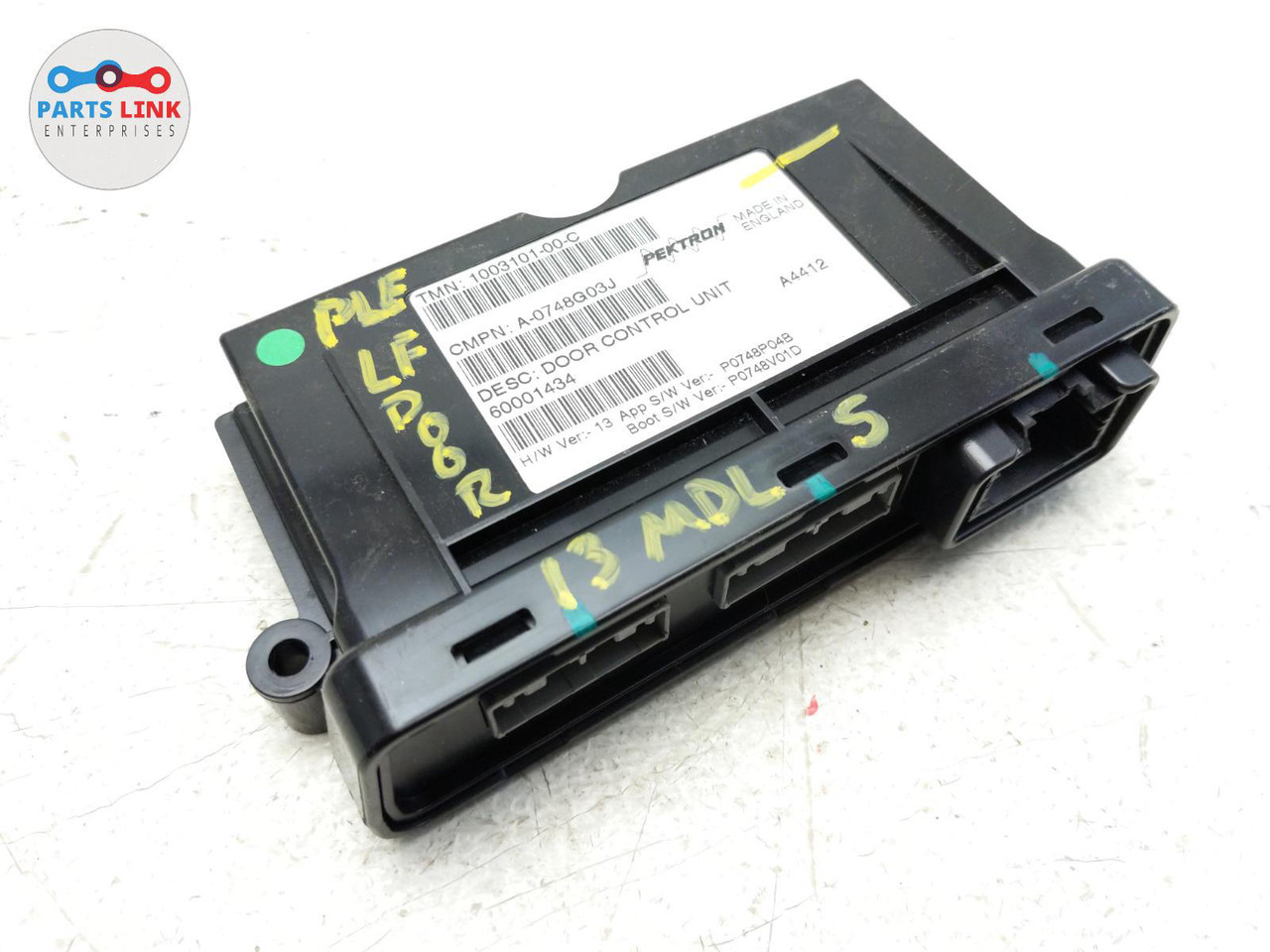 2012-2019 TESLA MODEL S FRONT LEFT DRIVER DOOR CONTROL MODULE UNIT ...