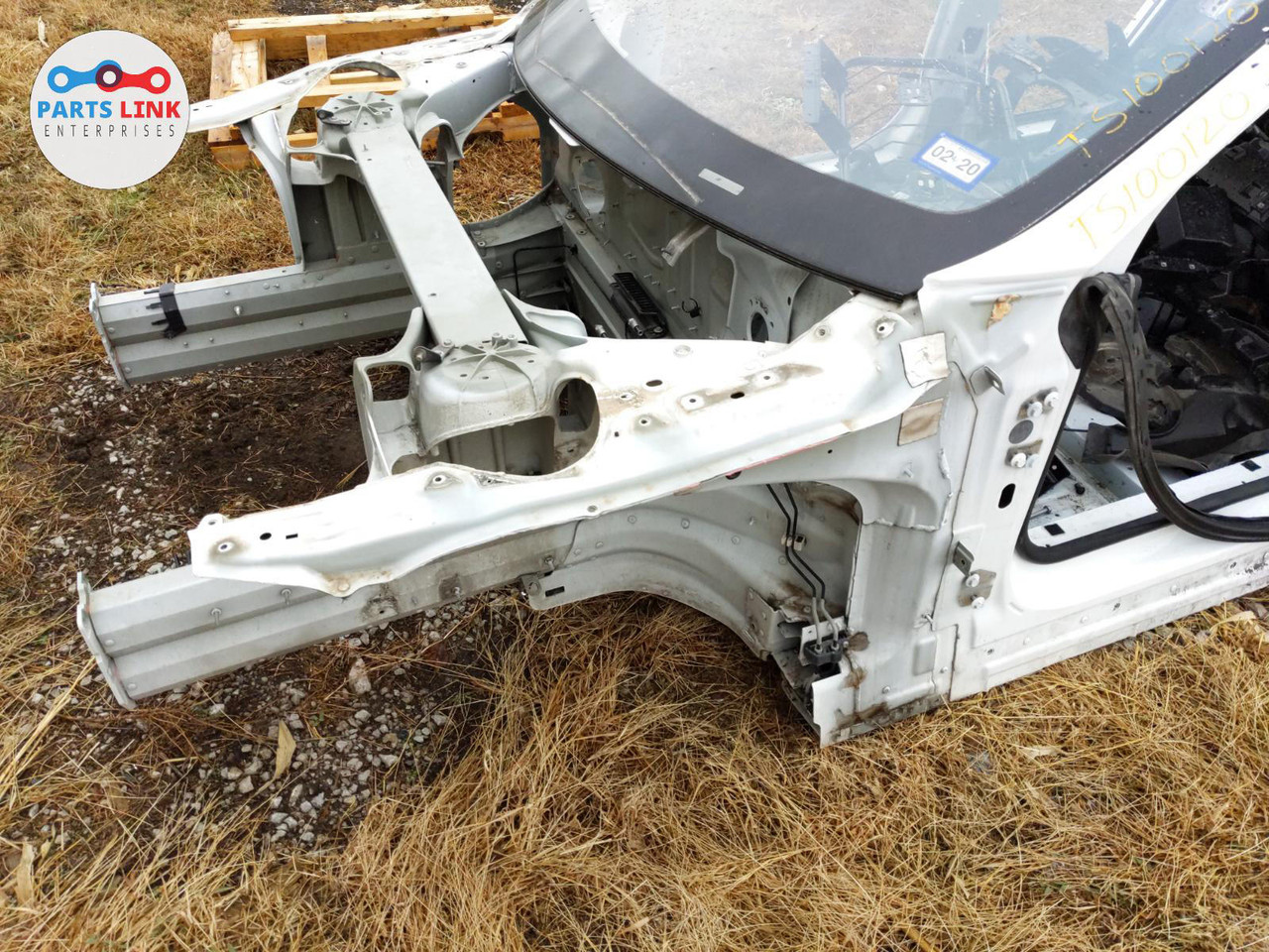 12-16 TESLA MODEL S FRONT LEFT INNER FENDER APRON FRAME RAIL STRUCTURAL ...
