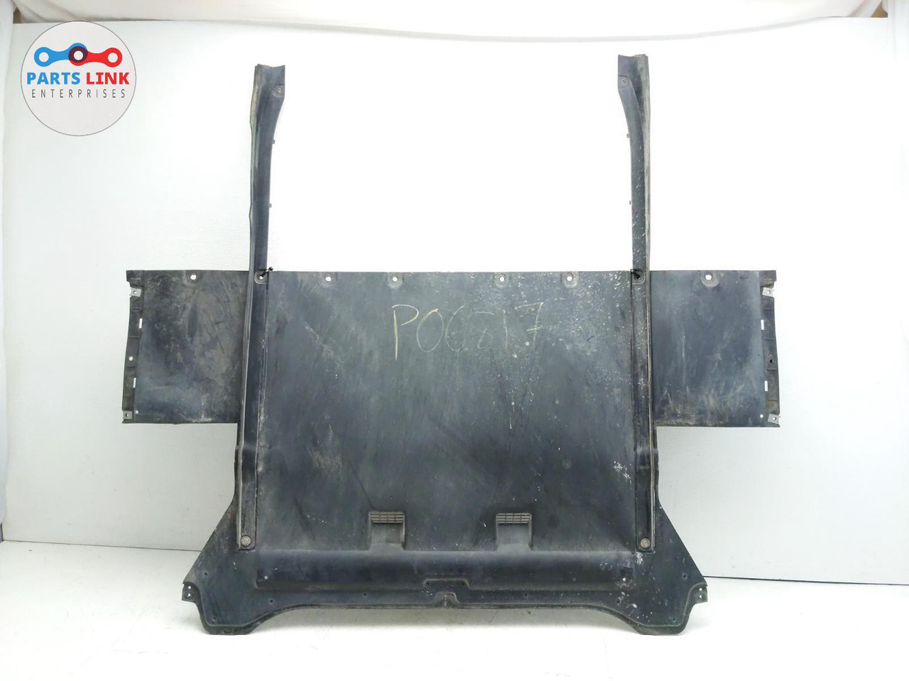 12-16 TESLA MODEL S REAR UNDER BODY TRUNK PLASTIC SHIELD AERO SPLASH ...
