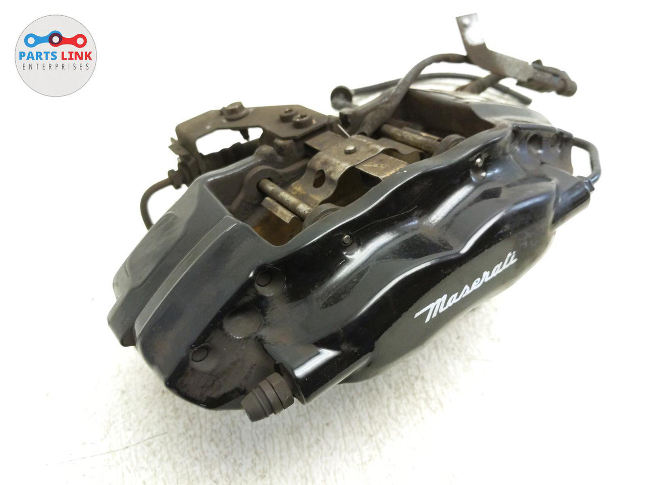 REAR LEFT DRIVER BREMBO BRAKE CALIPER PADS HOSE 2014-2016 MASERATI ...