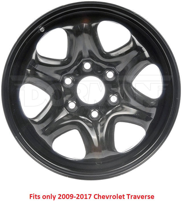 Dorman 939-161 Chevy Traverse Steel Wheel Black 9598570 09 10 11 12 13 ...