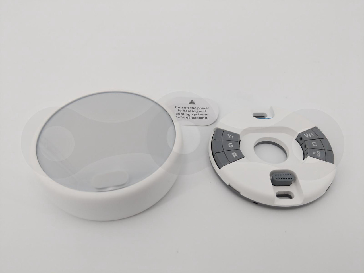 GOOGLE NEST THERMOSTAT E A0063 PROGRAMMABLE SMART CONTROLLER W/ WALL ...
