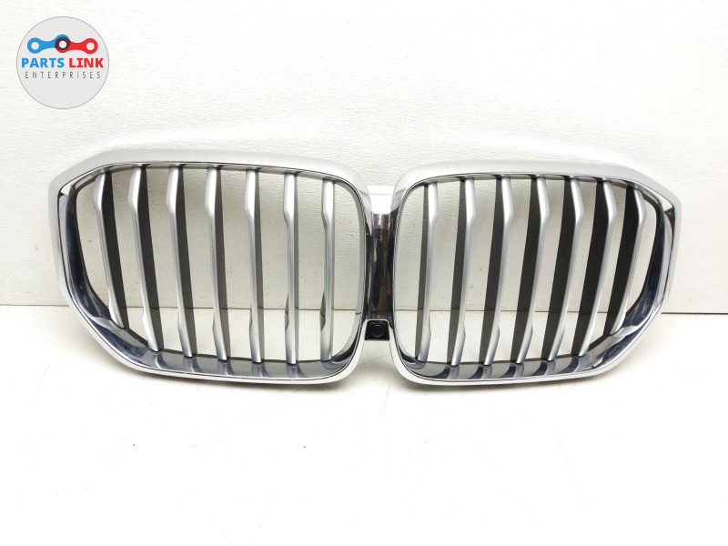 2019-22 BMW X5 FRONT UPPER RADIATOR BUMPER KIDNEY GRILLE SATIN TRIM ...