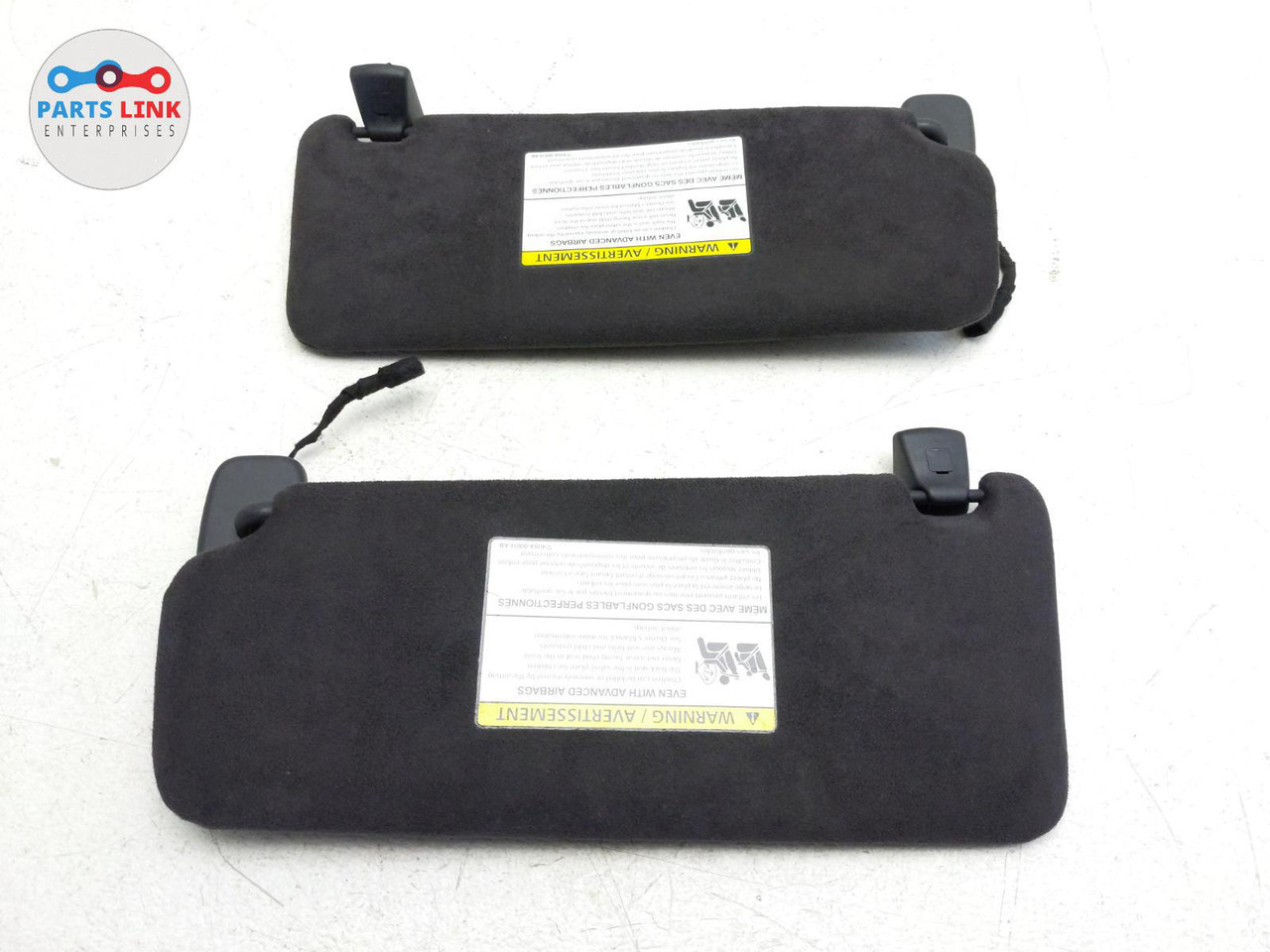 2010 2019 JAGUAR XJ X351 WINDSHIELD SUNVISOR SUEDE BLIND COVER MIRROR ALSTON SET