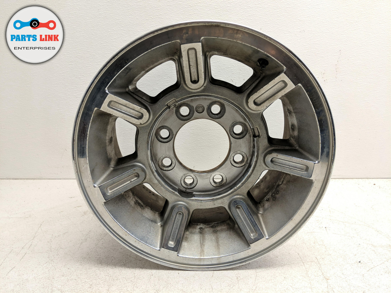 2004-2007 HUMMER H2 WHEEL RIM 17" INCH 7 SPOKE CHROME 17X8.5 8.5J 8.1/2 OEM