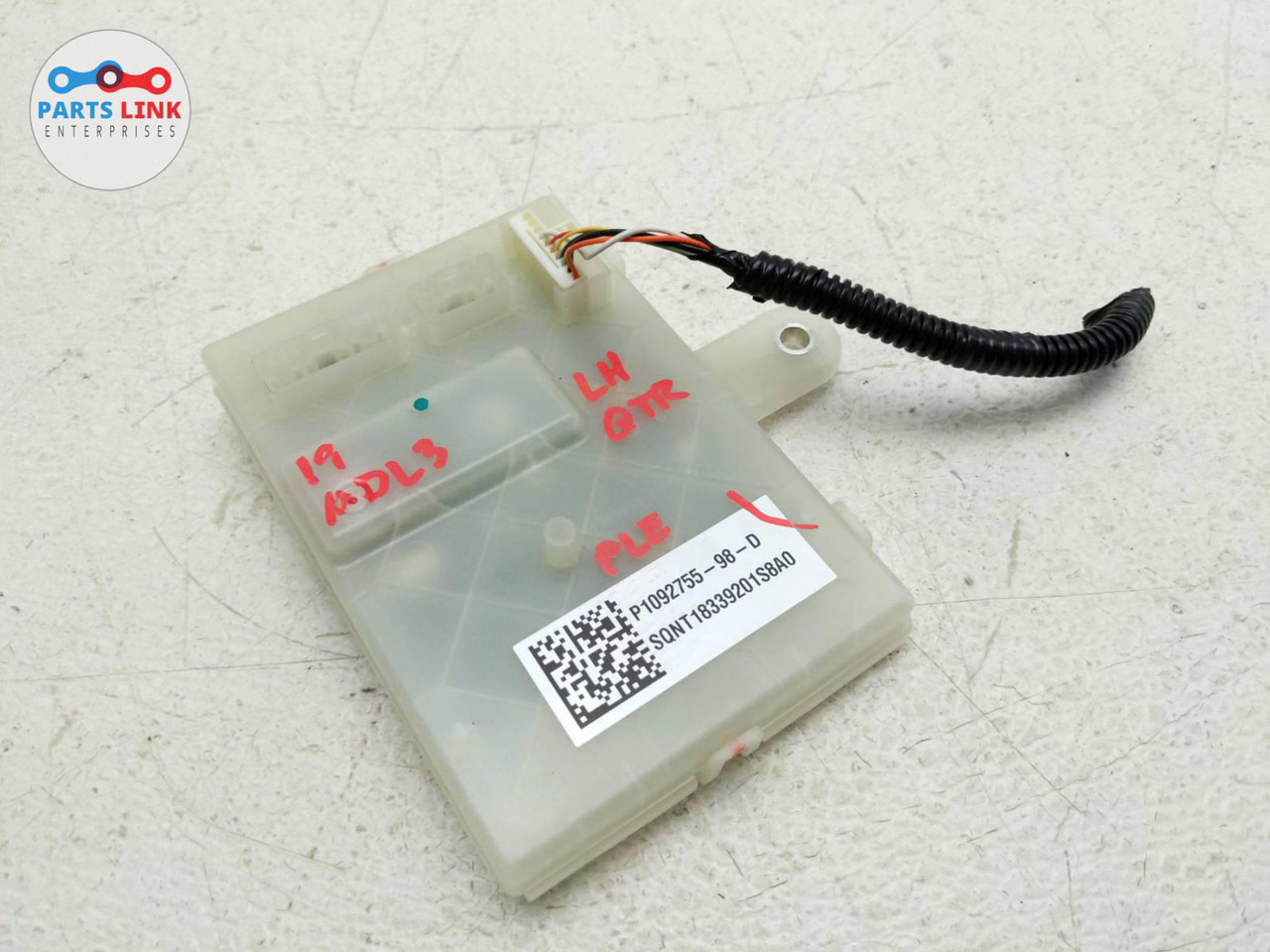 2017-2020 TESLA MODEL 3 LEFT QUARTER ECU CHARGE PORT CONTROL MODULE ...