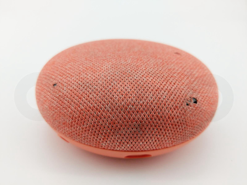 GOOGLE HOME MINI WITH GOOGLE ASSISTANT SMART SPEAKER ONLY H0A CORAL ORANGE