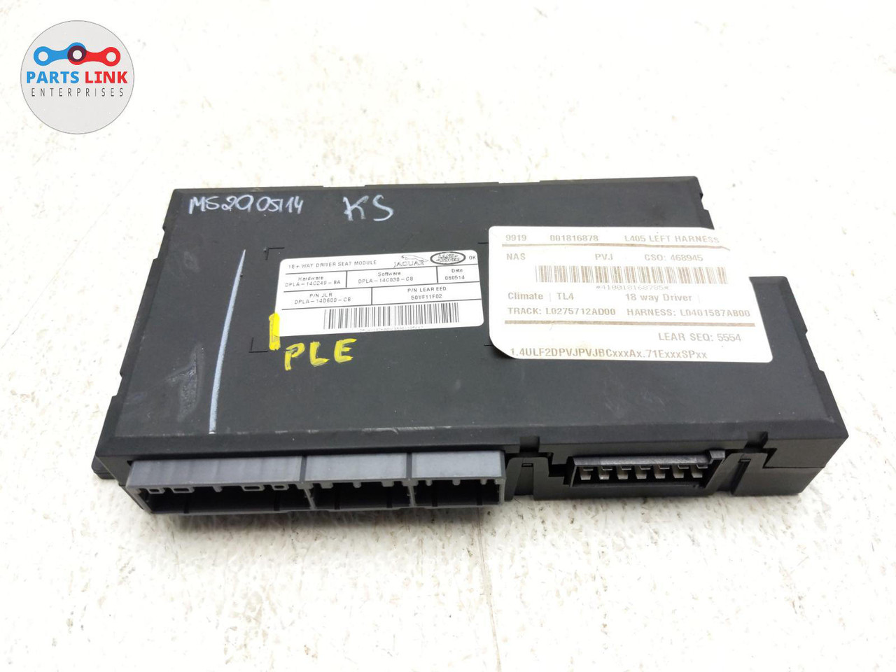 2014-2015 RANGE ROVER L405 FRONT LEFT POWER SEAT CONTROL MODULE UNIT ...