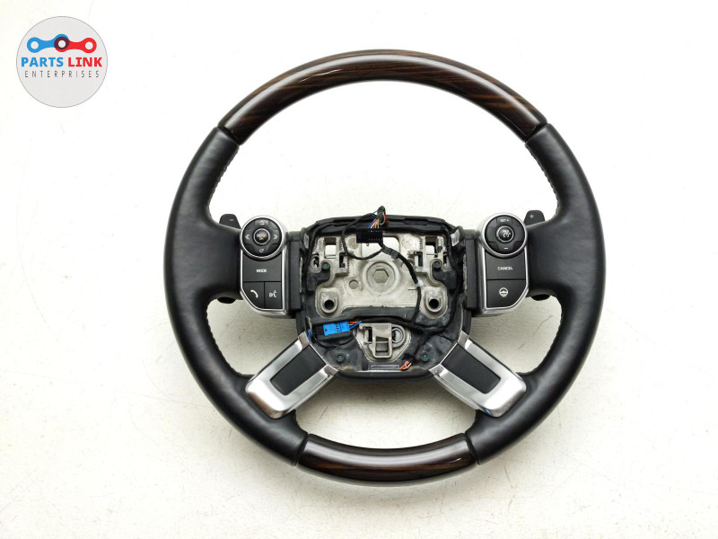 2013-2020 RANGE ROVER L405 STEERING WHEEL MACASSAR WOOD HEATED CONTROLS ...