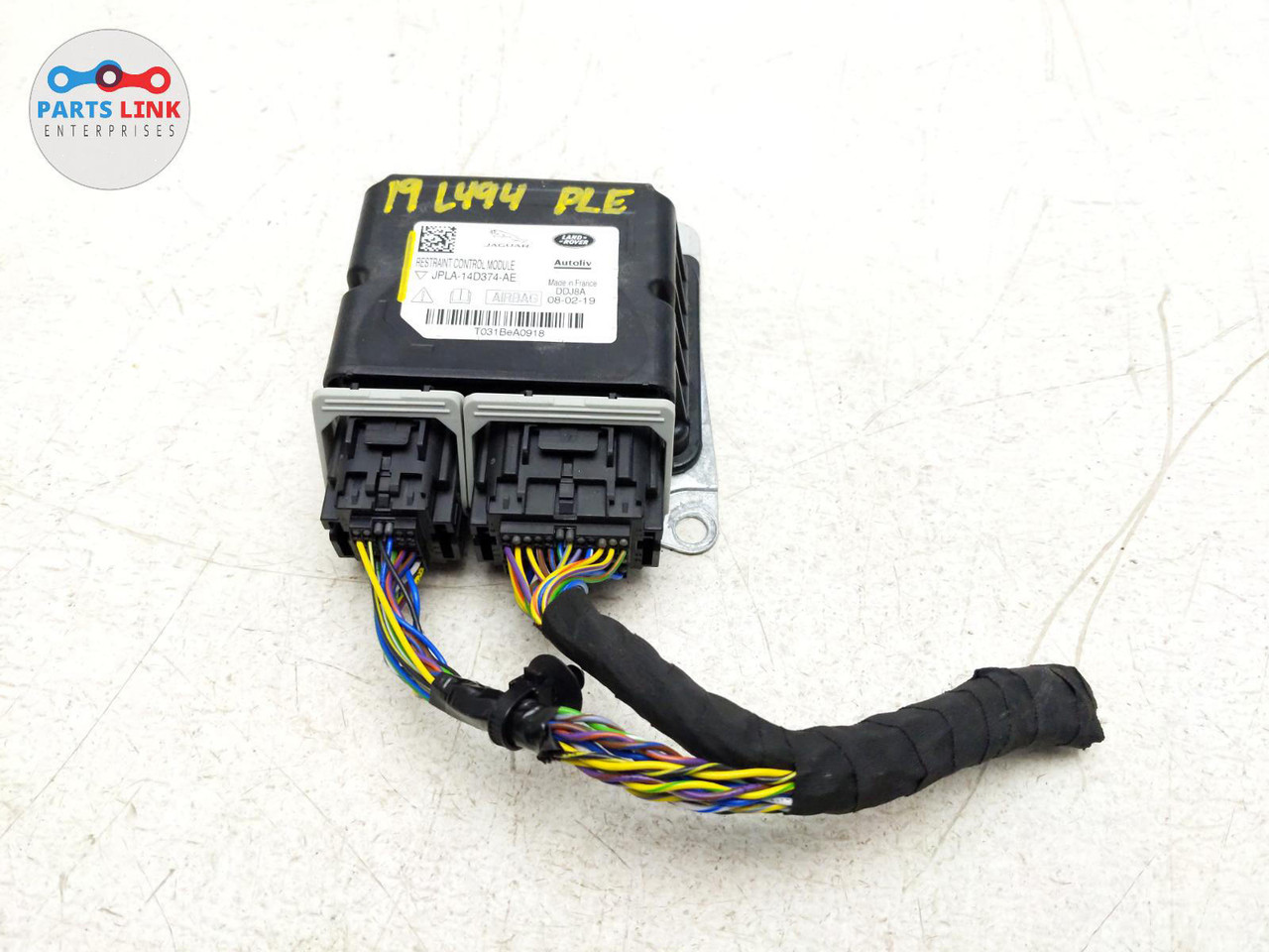 2018-22 RANGE ROVER SPORT RESTRAINT AIRBAG SRS CONTROL MODULE HARNESS ...