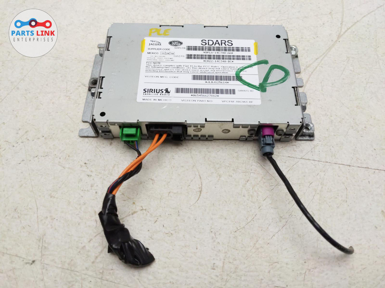 2013-17 RANGE ROVER RADIO SATELLITE RECIEVER CONTROL MODULE SDARS UNIT ...