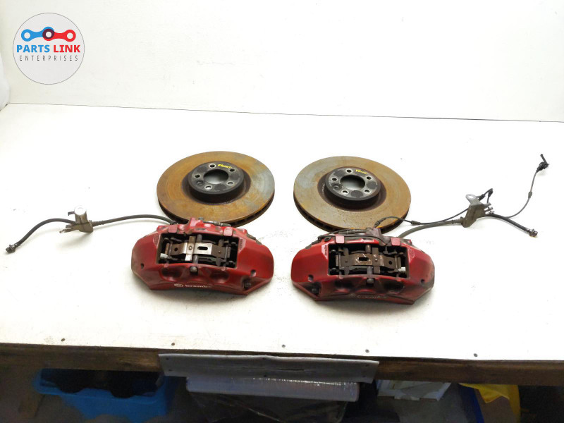 2014-17 RANGE ROVER SPORT FRONT BREMBO BRAKE CALIPERS DISC ROTORS SET ...