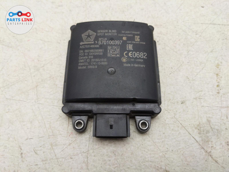 2017-20 MASERATI LEVANTE REAR RIGHT BLIND ASSIST SENSOR CONTROL MODULE ...