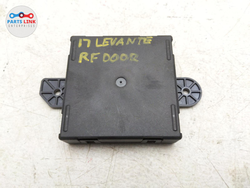 2017-20 MASERATI LEVANTE FRONT RIGHT DOOR CONTROL MODULE UNIT BRAIN ...