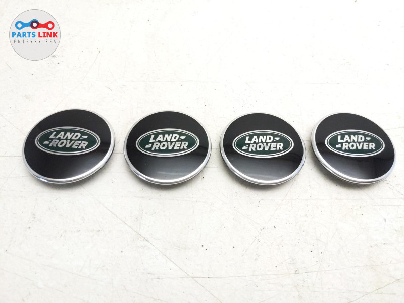 2017-2021 LAND ROVER DISCOVERY WHEEL RIM CENTER HUB CAP COVER BLACK SET ...