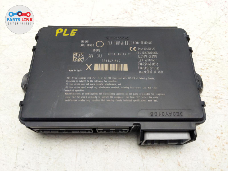 2017-2020 LAND ROVER DISCOVERY REAR RIGHT KEYLESS ENTRY CONTROL MODULE ...