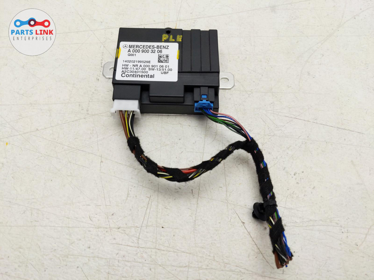 2013-2017 MERCEDES S550 TRUNK FUEL PUMP DRIVER CONTROL MODULE HARNESS ...